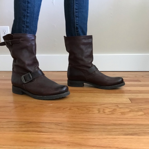 Frye | Shoes | Frye Veronica Shortie Dark Brown Size 8 | Poshmark